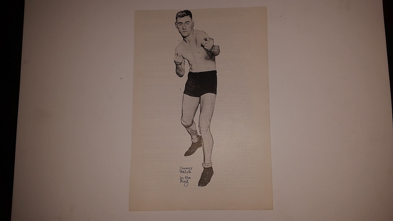 Jimmy Walsh Boxing 1921 Spink PROFILE Picture VERY RARE! | eBay
