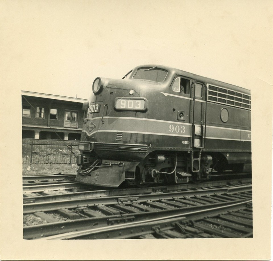 6D255 (2) RP 1950s? READING RAILROAD LOCOMOTIVE #903 NORRISTOWN PA | eBay