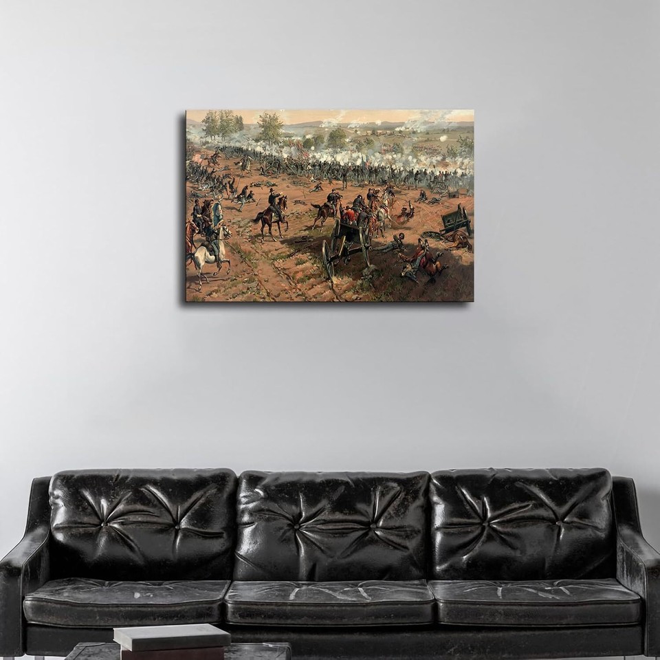 American Civil War Battle of Gettysburg July 1-3 1863 Poster Decorative ...