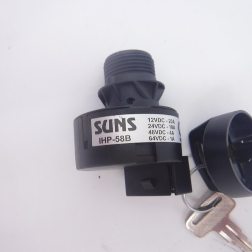 SUNS IHP Ignition Switch & Key IHP-58B 20A /12VDC 10A/24VDC 4A/48VDC 1A ...