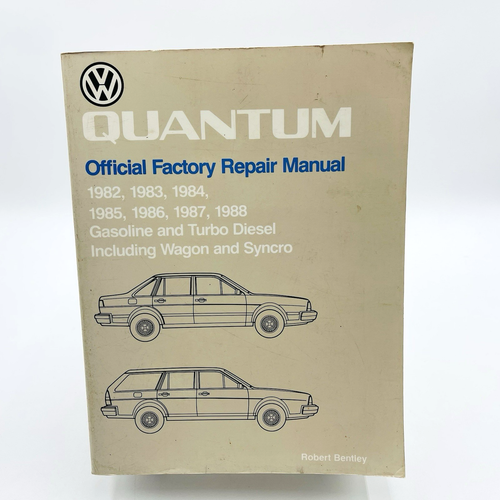 VW Quantum Official Factory Repair Manual 1982-1988 Gas & Diesel Wagon ...