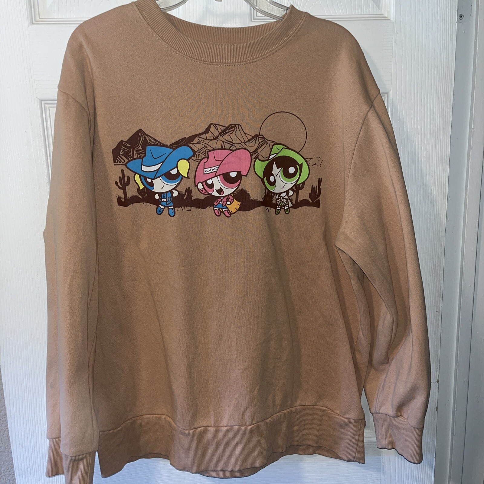 Powerpuff Girls Cowboy Cowgirl Howdy Medium Sweater C… - Gem