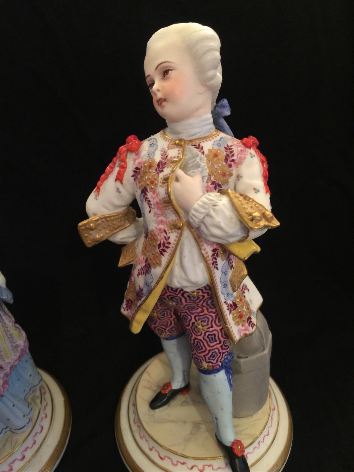 RARE 19Th Ct. Antique Jean Gille French Pair 1830 Year Bisque Figurines ...