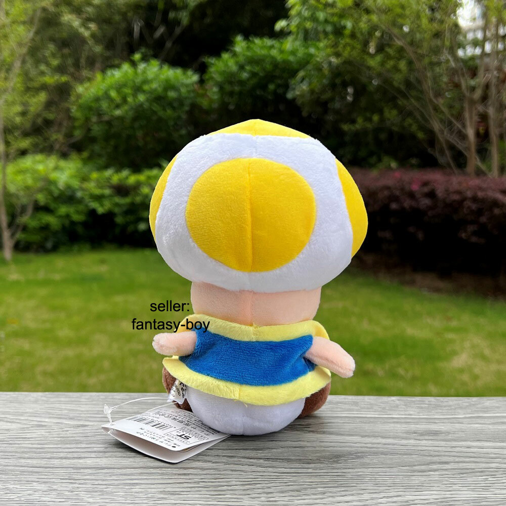 Yellow Toad Plush Mario