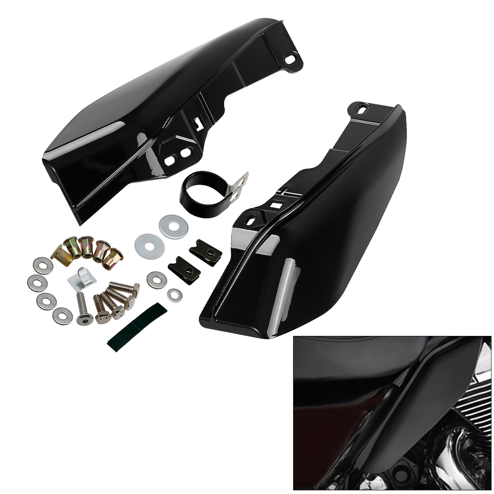 New Mid-Frame Air Deflector Fit For Harley Touring Street Road Glide ...