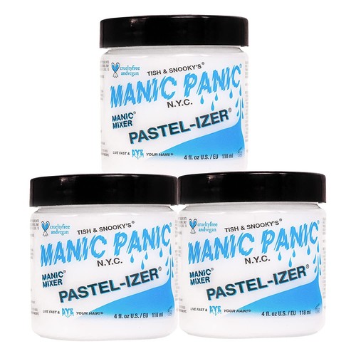 MANIC PANIC Pastelizer Pastel Hair Color Mixer 4oz 3pack 612600110470| eBay