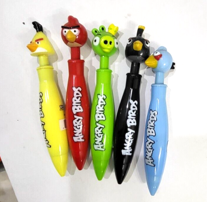Angry Birds Rovio Set of 5 Clicker Pens | eBay