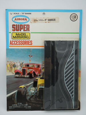 AURORA SUPER MODEL MOTORING O GUAGE WIDE TRACK 9" SQUEEZE ~ 2 PC NEW ON ...