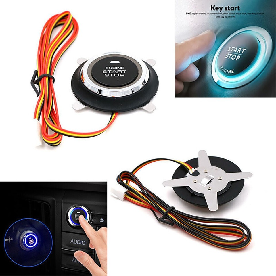Remote Start Keyless Vehicle Security System Engine Starter DC 12V FOR ...
