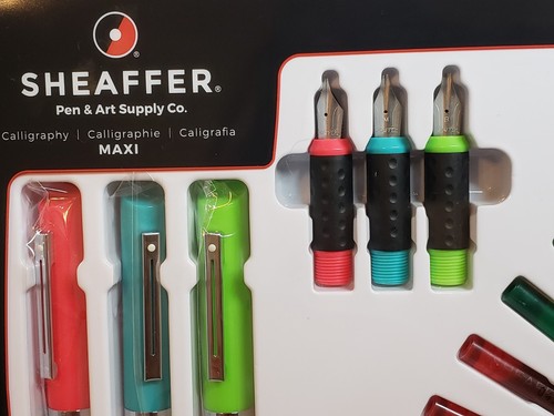 NEW Sheaffer Classic Maxi Kit Calligraphy Fountain Pens Gift Set, Spring Colors | eBay