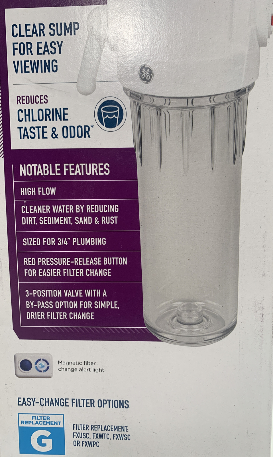 GE GXWH20S Household Sediment Filtration System for sale online | eBay