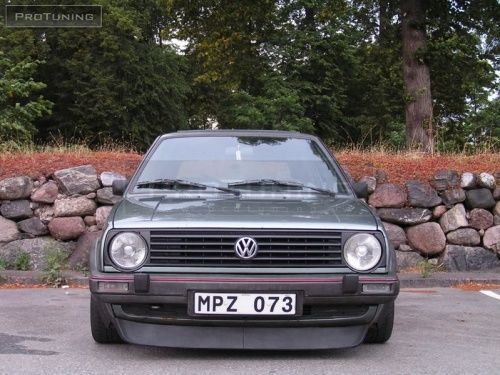 VW Golf 2 MK2 For small bumper lip spoiler GTI style Splitter Duckbill ...