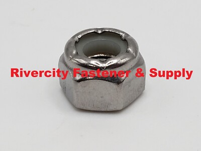 12-24 Stainless Steel Nylon Insert Stop Nuts #12x24 Nuts 12/24 Lock Nut ...