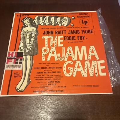 THE PAJAMA GAME-John Raitt, Janis Paige, Eddie Foy Jr. Vinyl Musical ...