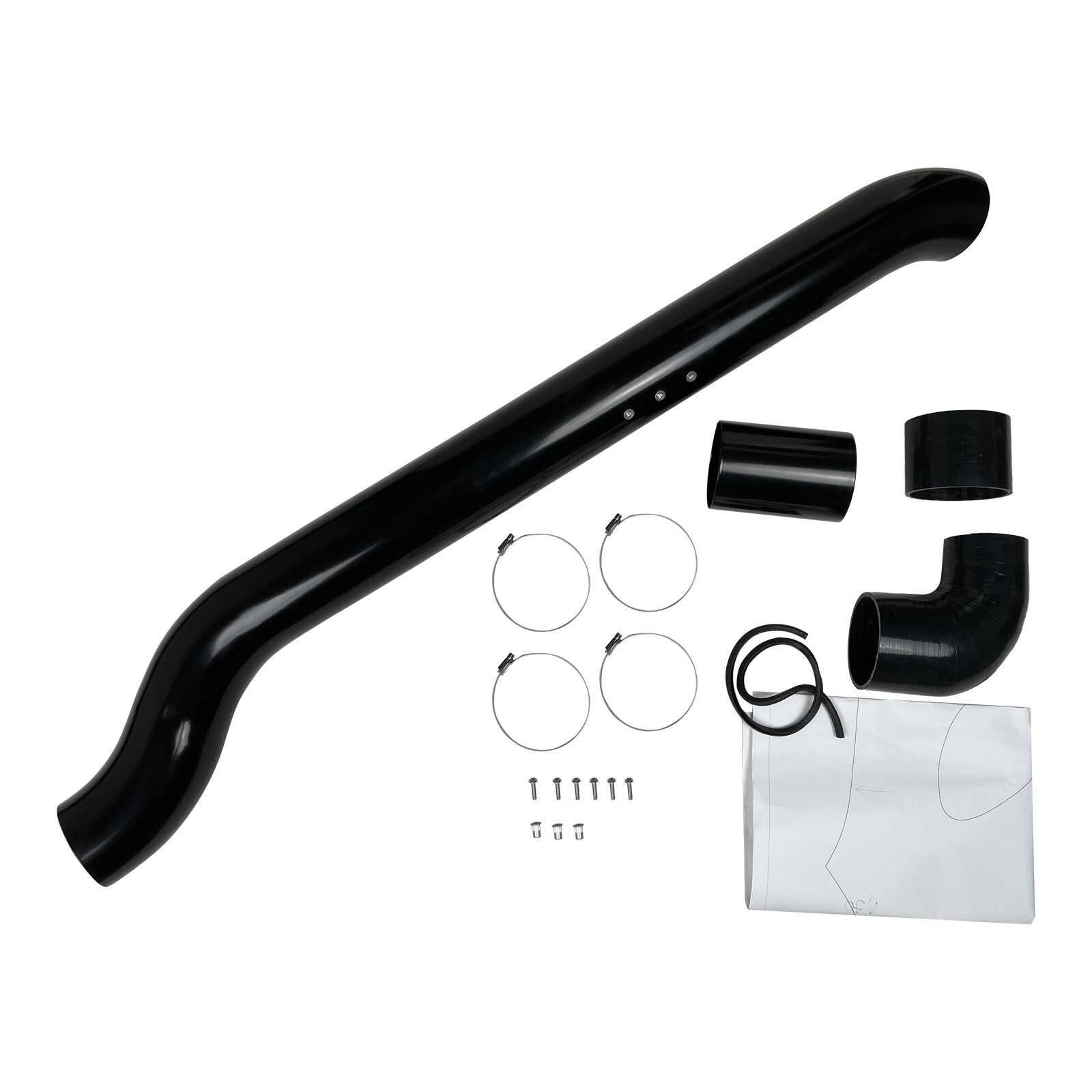 Satin Black Stainless Snorkel Air Intake 4 Inch fit Toyota Hilux N70 ...