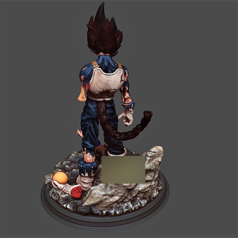 Dragon Ball 1/6 Zombie Vegeta Model Kits Unpainted 3D Printing Garage ...
