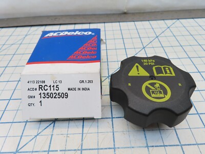 GM 13502509 Radiator Surge Tank Cap RC115 General Motors | eBay