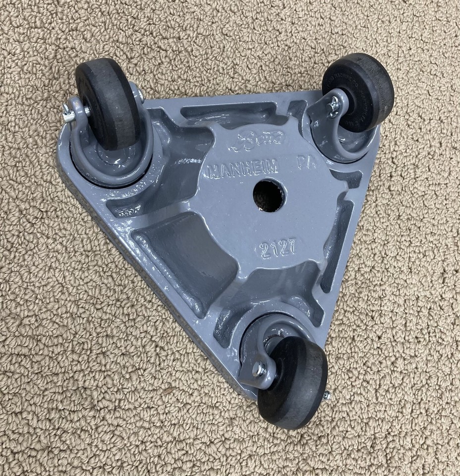 Bond 2127 Cast Iron Triangular CUP DOLLY Hard Rubber Wheels 375 lb ...