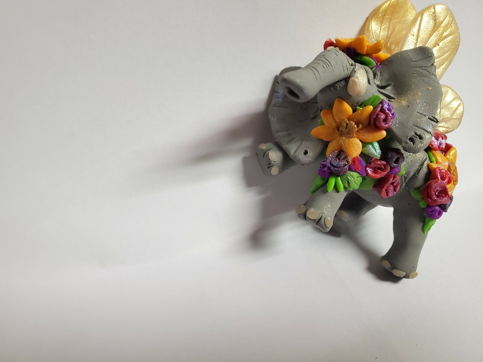 FAIRY ELEPHANT Christmas Ornament HAND MADE Fantasy Elephant Mystical ...