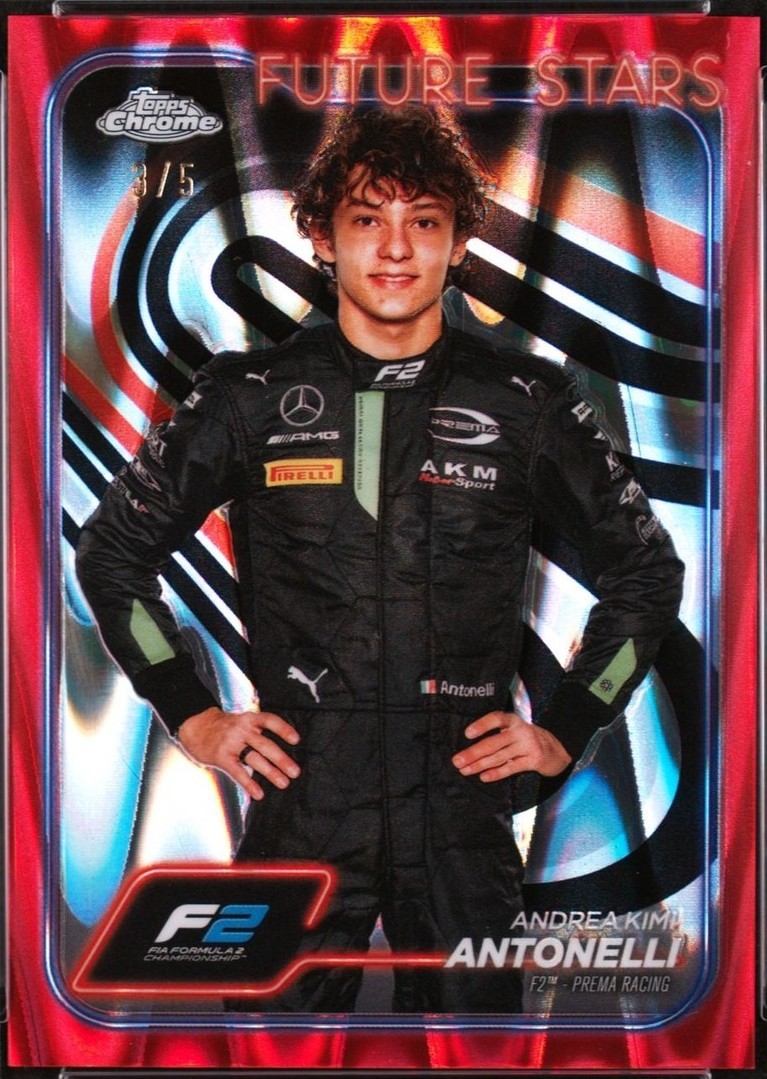 2024 Topps Chrome Formula 1 - F2 Drivers Future Stars Andrea Kimi ...