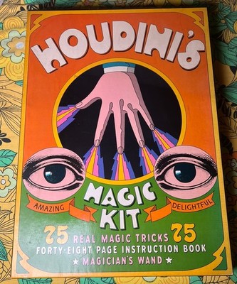 Awesome Vintage 1967 Houdini Magic Kit Platt & Munk with Trick Book USA | eBay