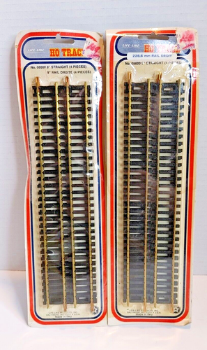 Life Like HO Scale Brass 9 Inch Long Straight 4 Pieces Lot of 2 New Old ...