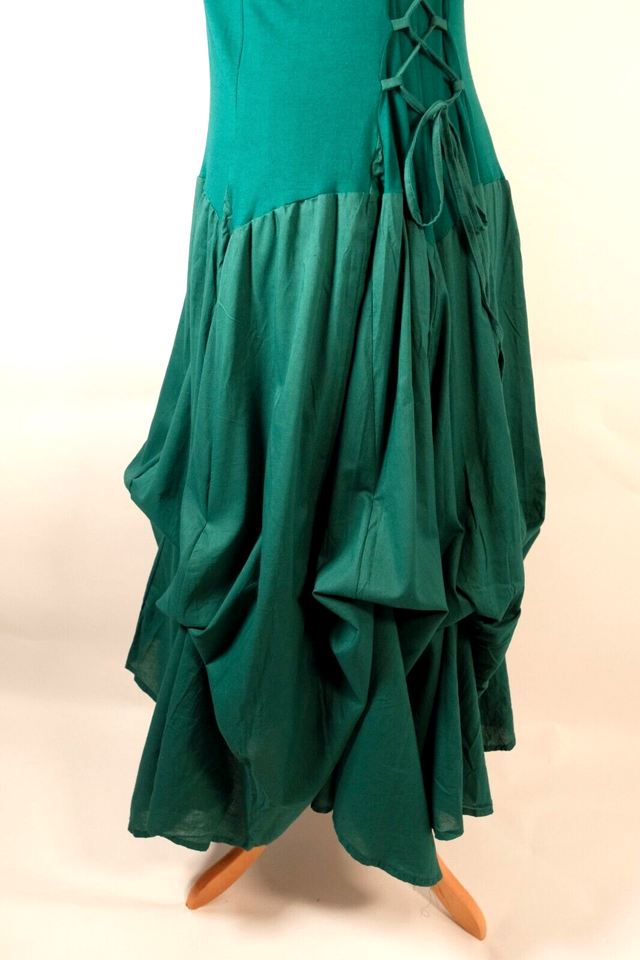 SALE Dress Gothic medieval Teal Maxi 10 12 14 16 18 20 XL Blue maxi ...