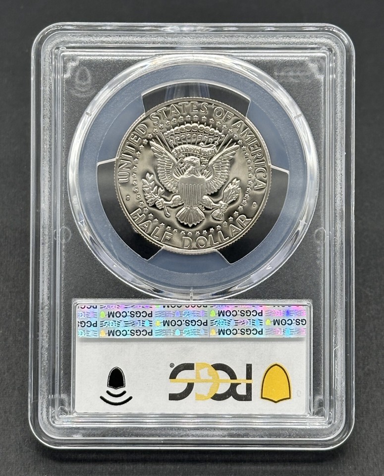 Stunning American 1987-S 50C Graded Kennedy Deep Cameo Proof Coin PCGS ...