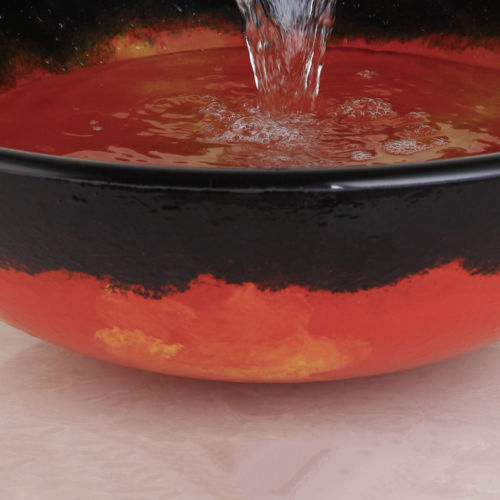 Colorful Wash Unit Set Bathroom Basin Sink Taps Bowl & Waterfall Mixer ...