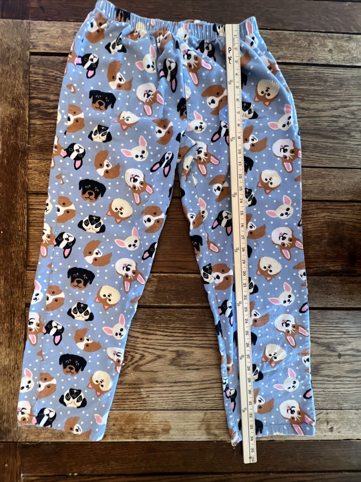 DOG PRINT PAJAMA SET PAJAMA MANIA COTTON FLANNEL BABY BLUE Boho CUTE ...