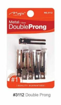 MAGIC COLLECTION METAL DOUBLE PRONG 12 PC- 3112-Non-Slip Grip-FAST UK ...