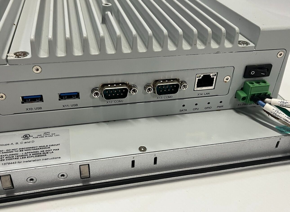 Phoenix Contact VL3 PPC Control Panel PC # 1376798 +24VDC 15.6 ...