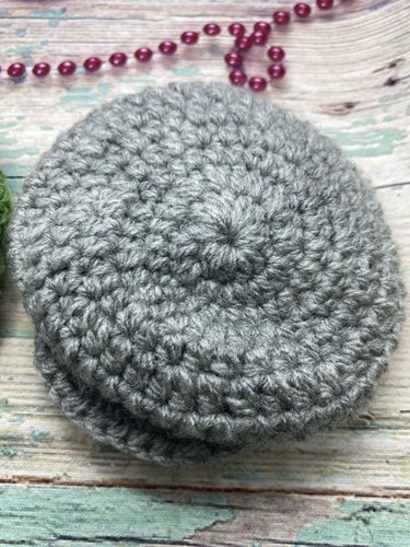crochet handmade flat cap doll toy new cute hat small mini teddy pet ...