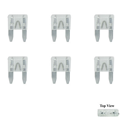 Spade Set Kit 25A Amp Motorcycle Automotive 6x Mini Blade Fuse APM ATM ...