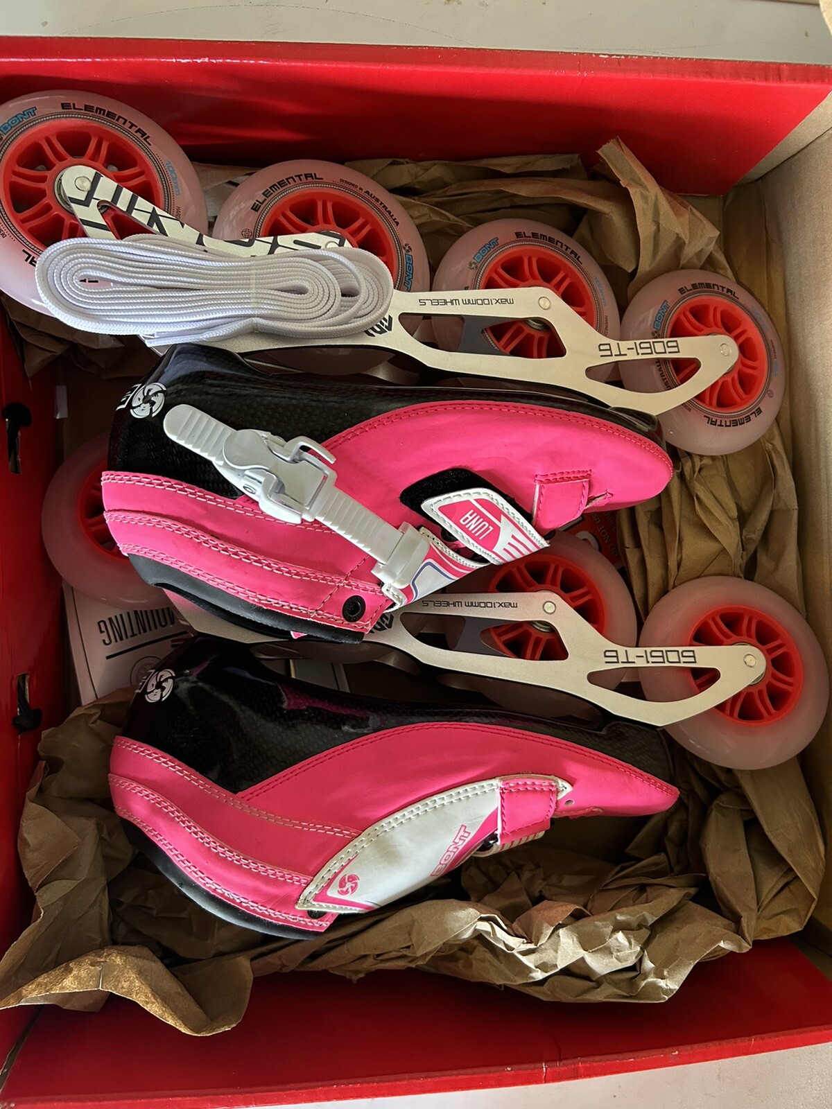 Bont Inline Speed Skating Racing Luna Skates - Size: 36.5/4.5 | eBay