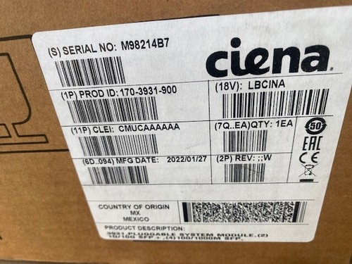Ciena 3931 Service Delivery Switch 170-3931-900 (NEW) | eBay