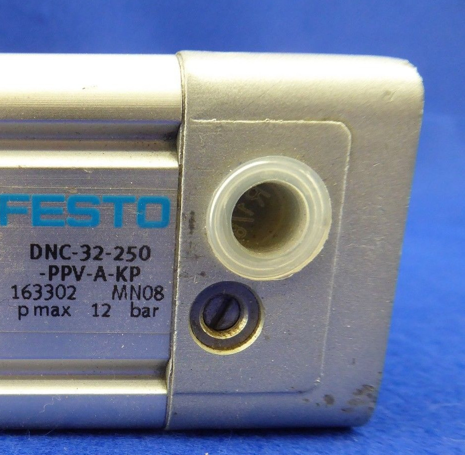 Festo 163302 MN08 DNC-32-140 -ppv-a-kp Cylinder With Feststelleinheit ...