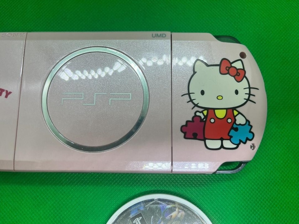 PSP 3000 Sony Blossom Pink Hello Kitty Shell Custom PlayStation Japan ...