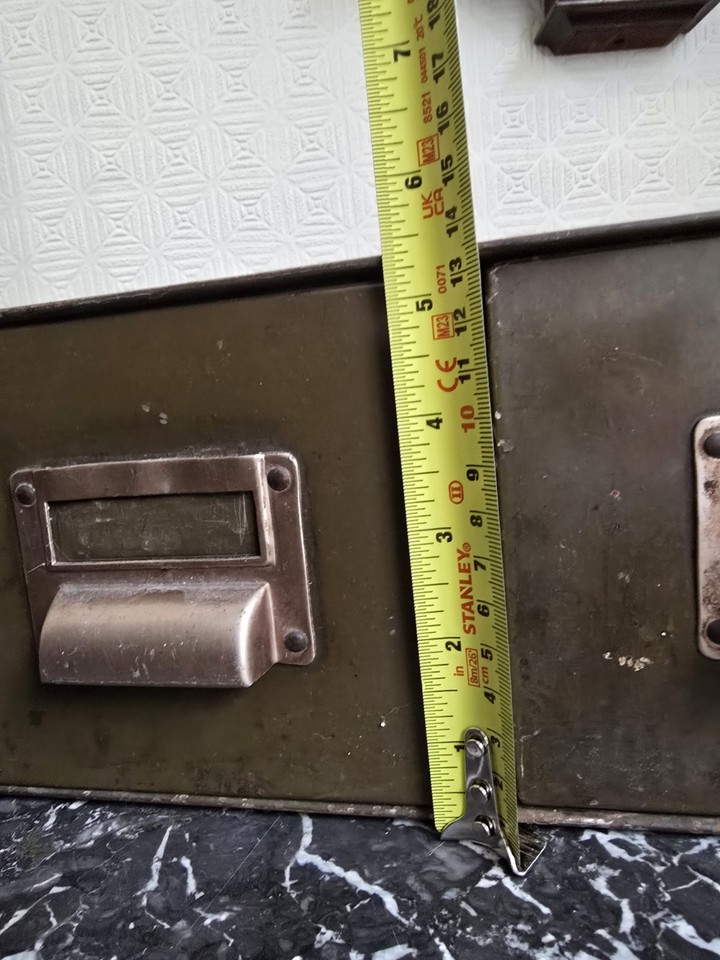 Green 2 Drawer Card Index File Cabinet, Retro Vintage | eBay UK