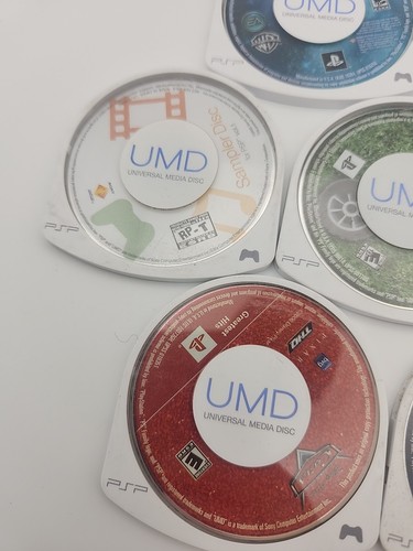 PSP Sony Playstation Portable Video Game UMD Lot of 7 Disc Only tested ...