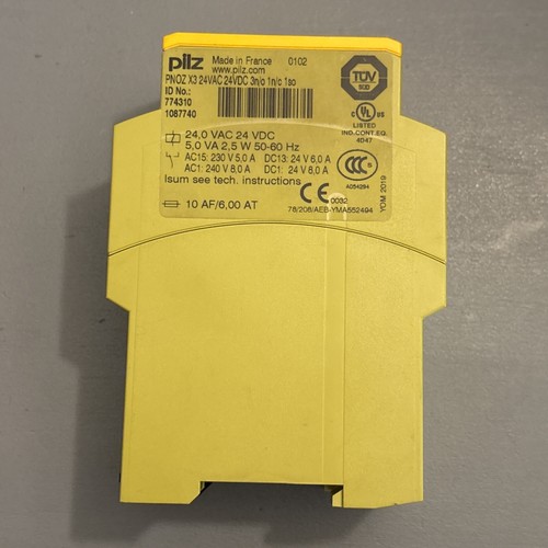 PILZ PNOZ X3 24VAC 24VDC 3n/o 1n/c 1so E-STOP Safety Relay PNOZ X3 ...