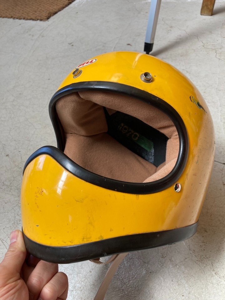 70s Vintage Bell Moto Star Motorcycle Helmet | eBay