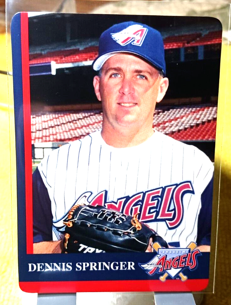 1997 Mothers Cookies Card of Dennis Springer #19 (NM) Free Returns | eBay