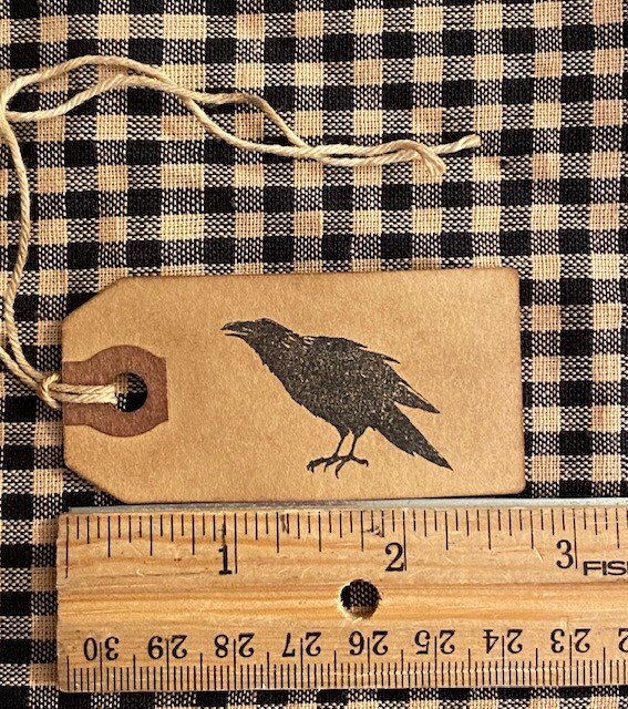 25 Small CROW Primitive Coffee Stained Halloween Price Hang Tags Lot | eBay