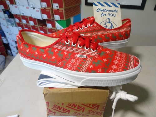 NEW Vans Authentic X Christmas Anaheim Factory SKATE Shoe SZ 13 MENS ...