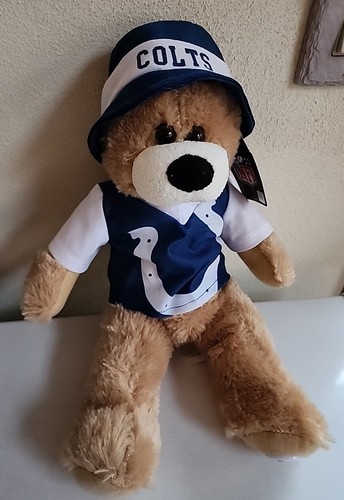 Indianapolis Colts NFL 13" Stuffed Plush Hat Teddy Bear by Good Stuff ...