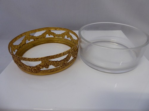 Antique Apollo Powder Vanity Jar Box w/Miniature Painting Garland | eBay