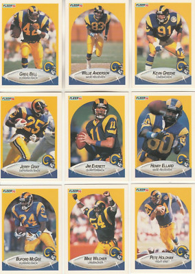 (13) 1990 Fleer Los Angeles Rams (13 Card Team Lot) See Scans! | eBay