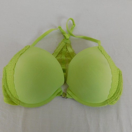 BP Undercover Bright Green Padded Underwire Front Clasp Plunge ...