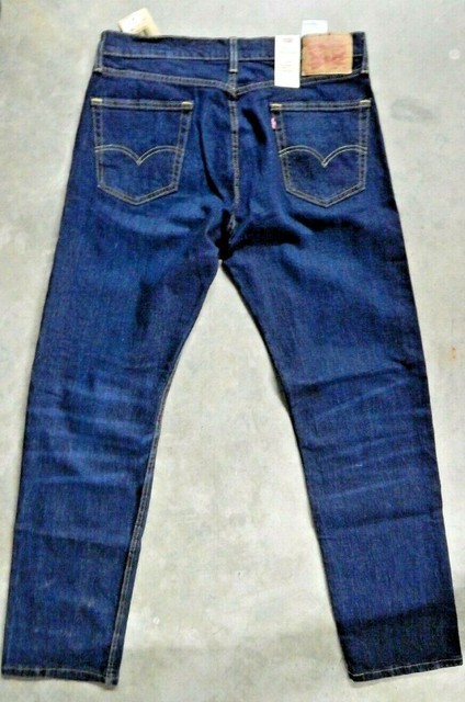 Levi's Men's 505 Regular-fit Jeans Nail Loop Knot - Dark Indigo 34wx32l ...
